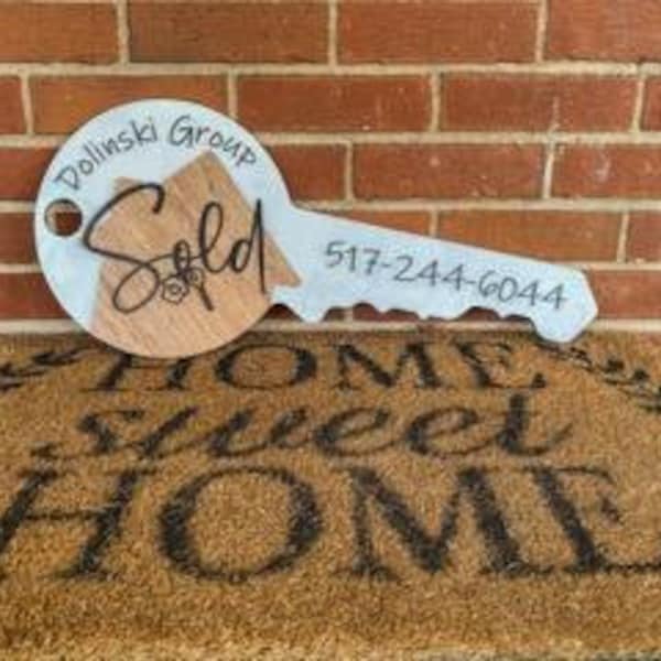 Realtor Key Sign - Etsy
