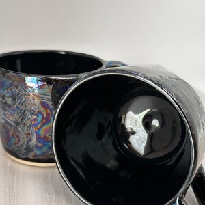 Set of 2 Black Pearl Mugs 8oz. | Handmade Ceramic Mugs | Handmade ...