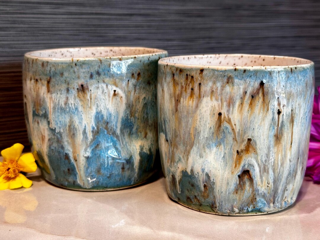 Ceramic Pinch Cup 8oz Handmade Ceramic Thumb Indention Mug Handmade ...