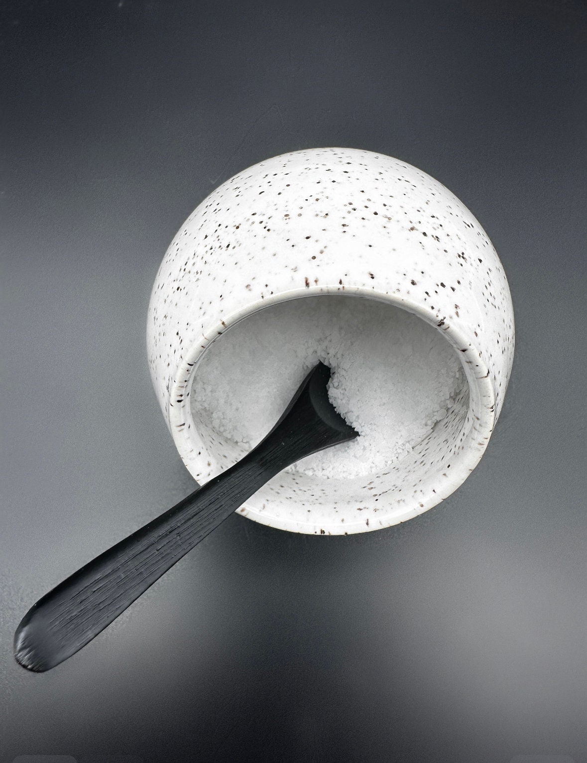 Mini Salt Cellar & Spoon Set Handmade Pottery Handmade Ceramic Kitchen ...