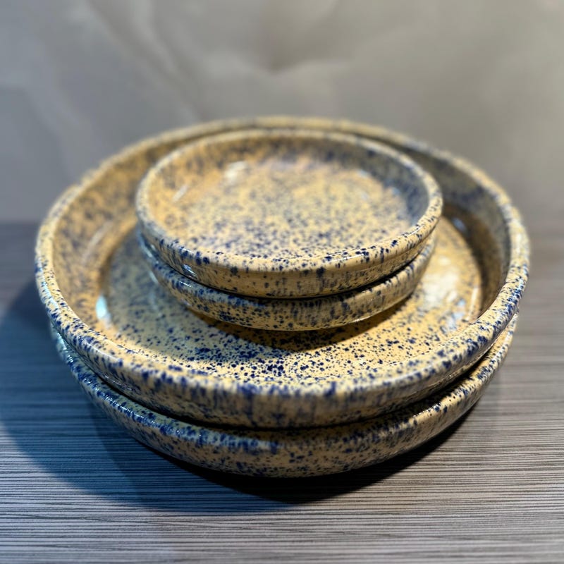 Ceramic Plate Set - Etsy