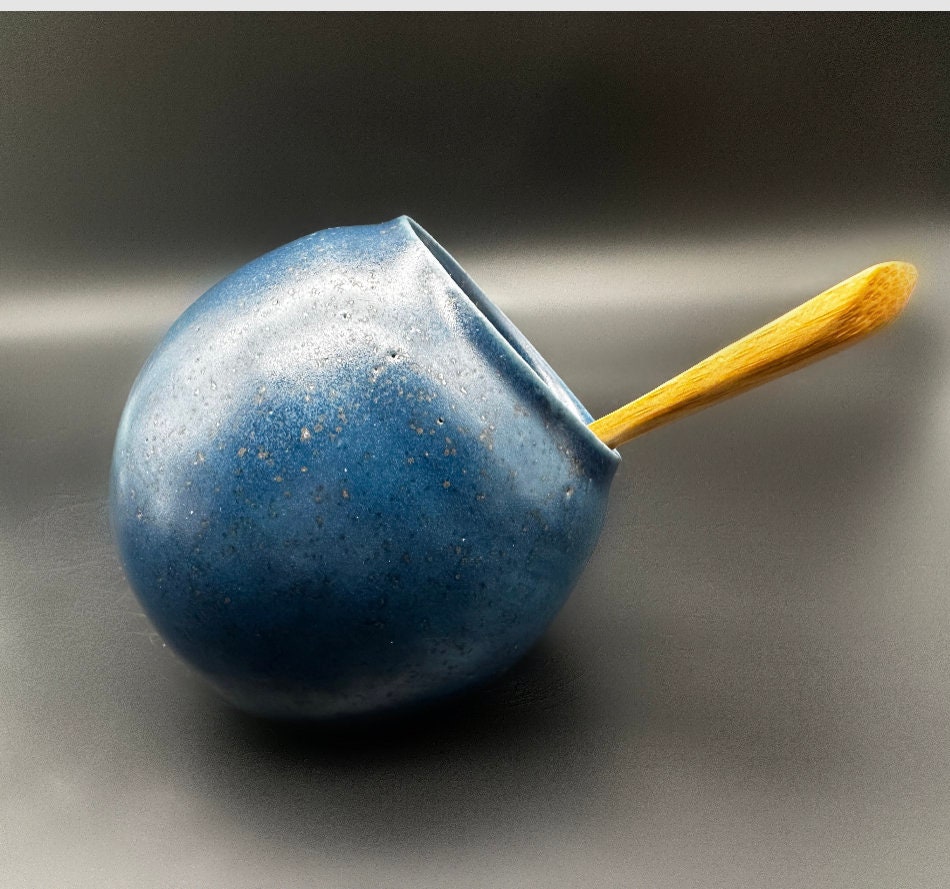 Mini Salt Cellar & Spoon Set Handmade Pottery Handmade Ceramic Kitchen ...