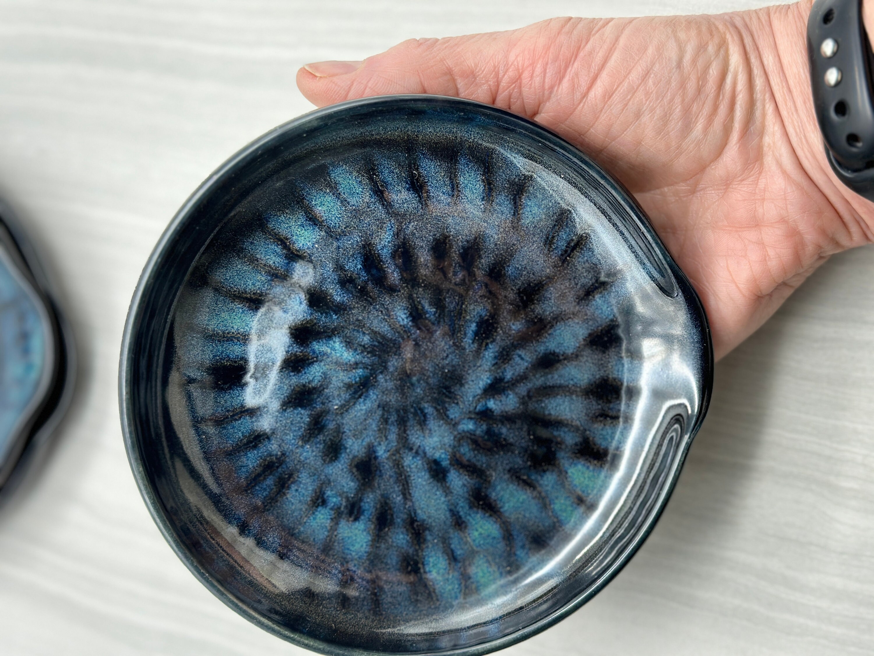 Nautilus Shell Inspired Spoon Rest Speckled Pottery Handmade Pottery ...