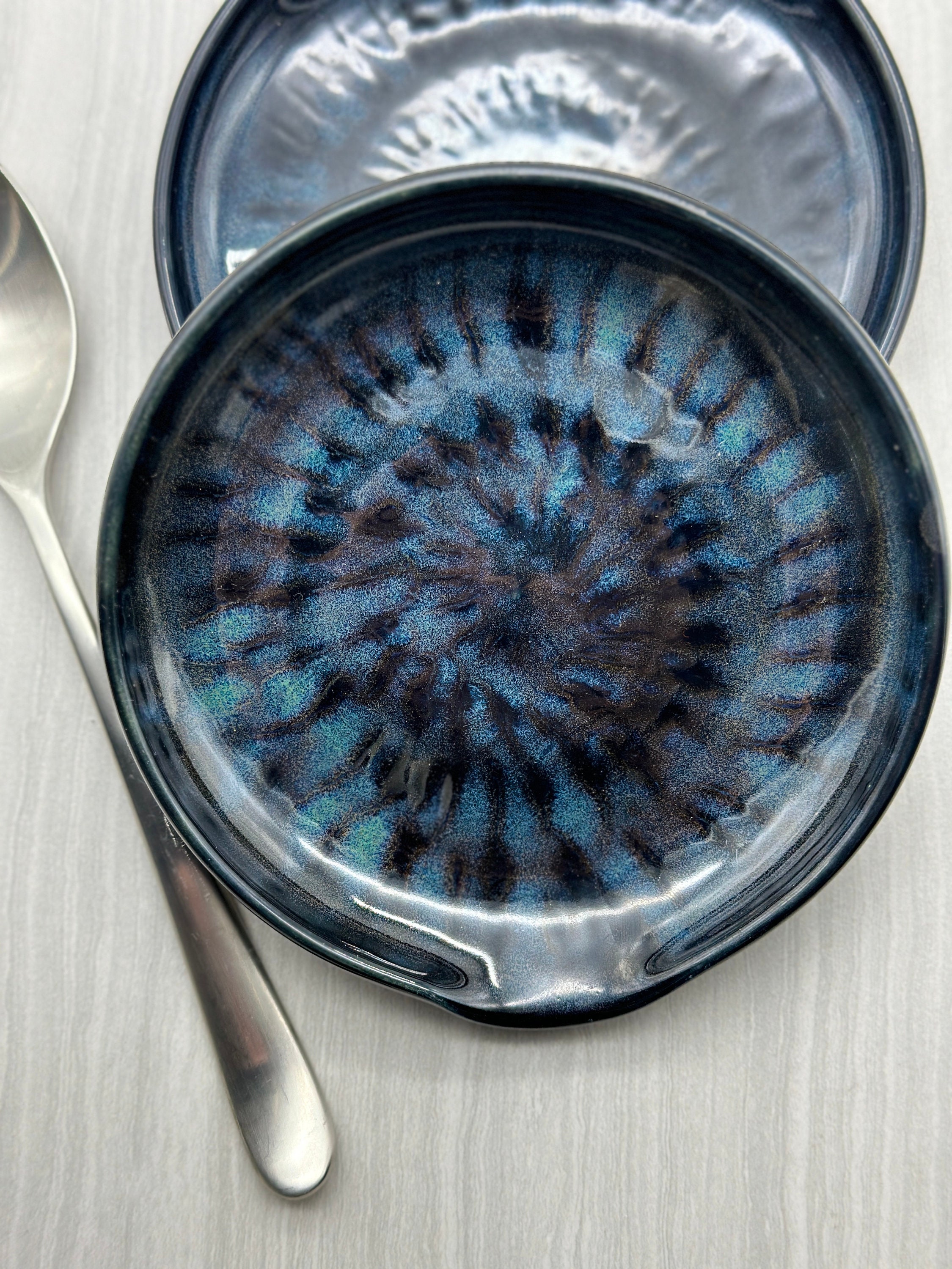 Nautilus Shell Inspired Spoon Rest Speckled Pottery Handmade Pottery ...