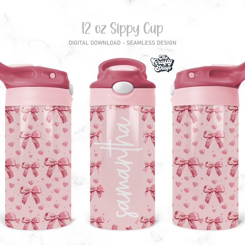 Bow Sippy Cups - Etsy