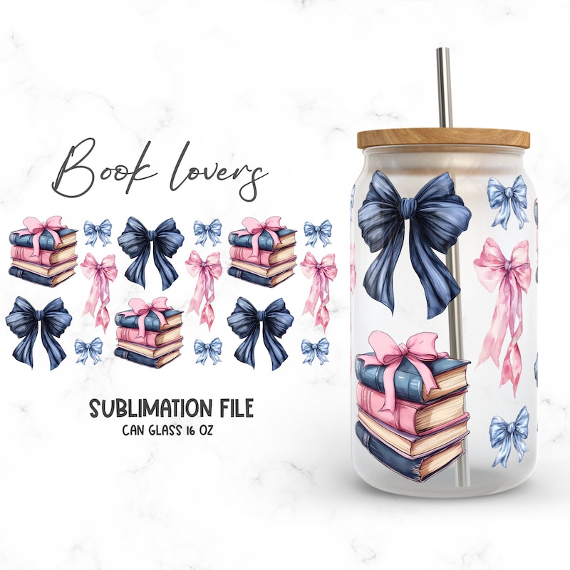 Books and Bows Tumbler - Etsy