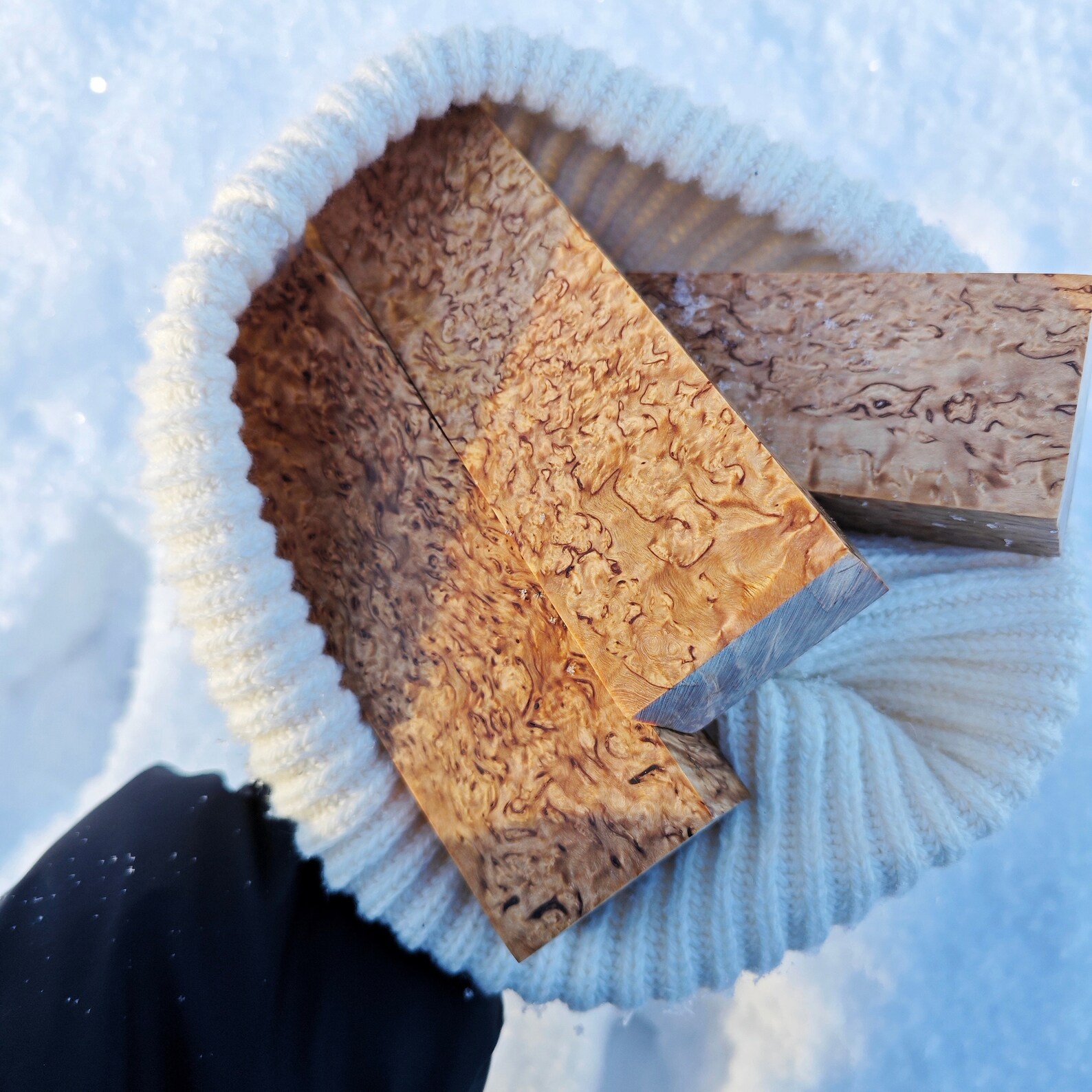 Karelian Curly Birch Stabilized Wood. Natural - Etsy