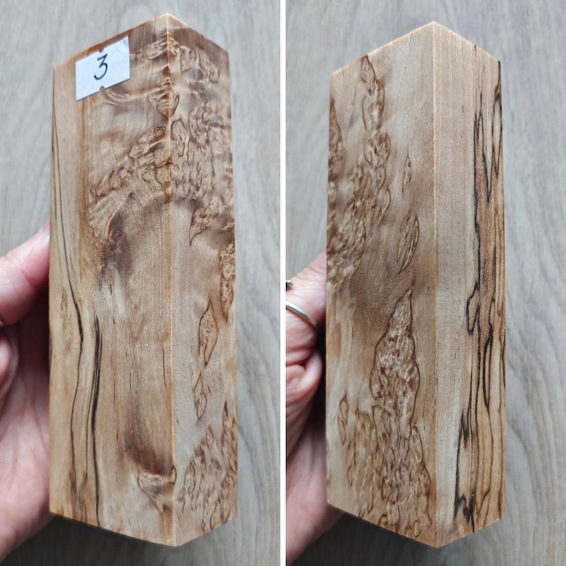 SPALTED ORIGINAL Karelian Birch, Stabilized. - Etsy