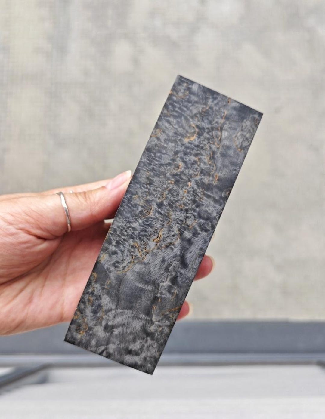 Light Graphite Color. Stabilized Karelian Birch. - Etsy