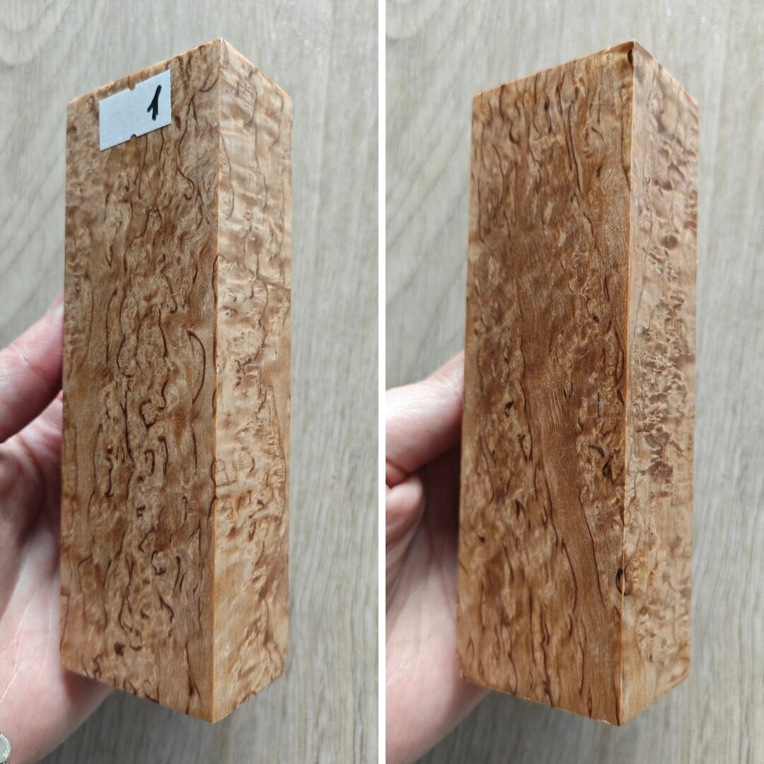 Karelian Curly Birch Stabilized Wood. Natural - Etsy