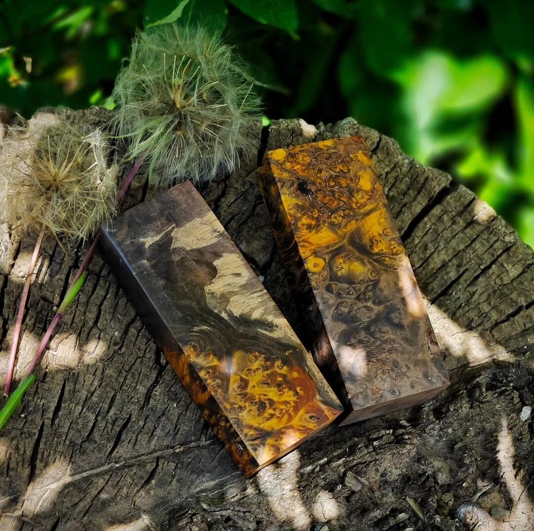 Honey - Brown. Stabilized Burl. - Etsy