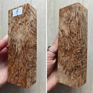 Karelian Curly Birch Stabilized Wood. Natural - Etsy