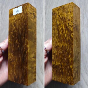 Amber Color. Stabilized Karelian Curly Birch Wood. - Etsy