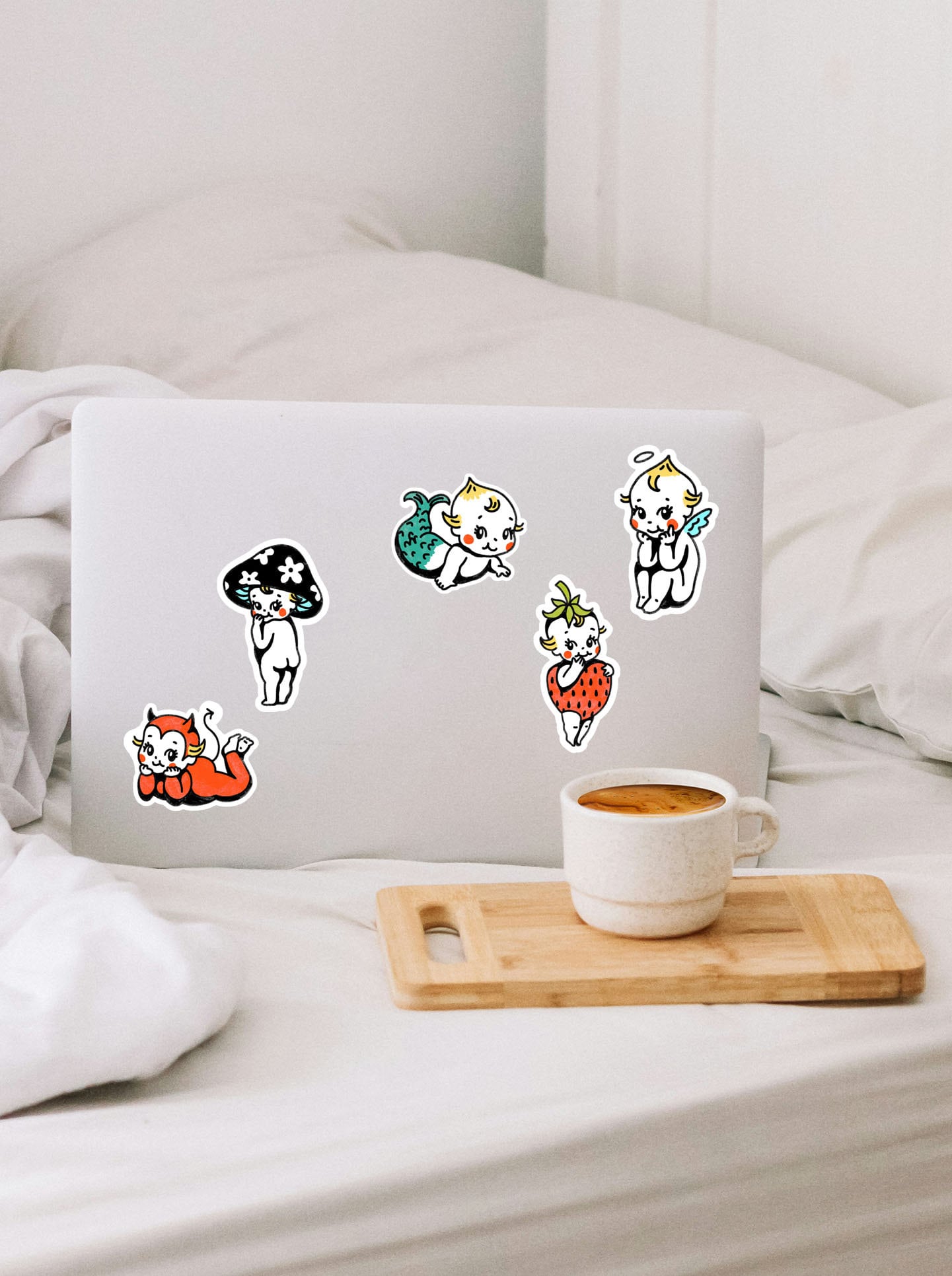 Kewpie Sticker Pack Devil Sticker Strawberry Sticker - Etsy