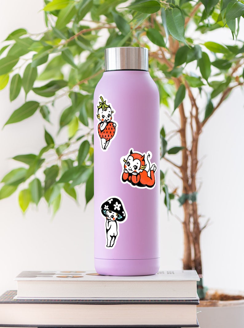 Kewpie Sticker Pack Devil Sticker Strawberry Sticker - Etsy