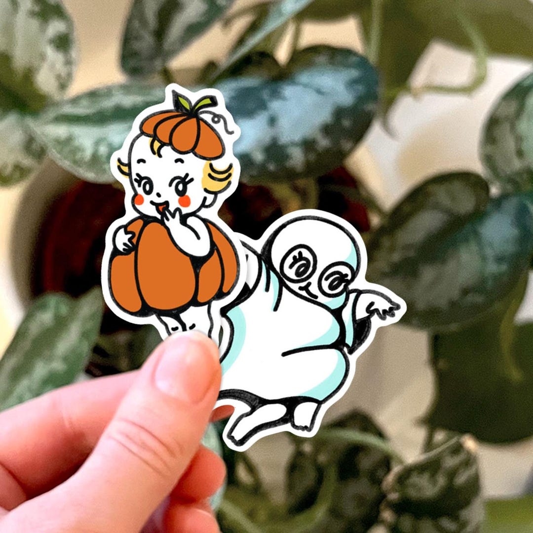 Halloween Kewpie Sticker Pack - Devil Sticker Pumpkin Sticker Halloween ...