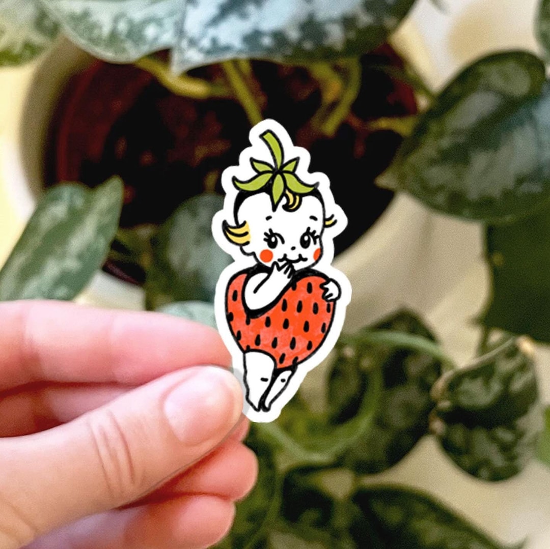 Kewpie Sticker Pack - Devil Sticker Strawberry Sticker Mushroom Sticker ...