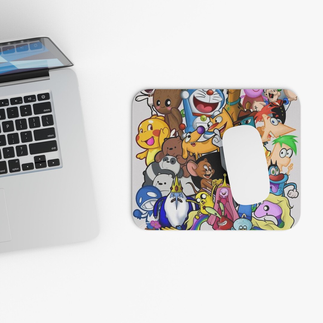 Mixed Cartoon Characters Mouse Pad rectangle - Etsy