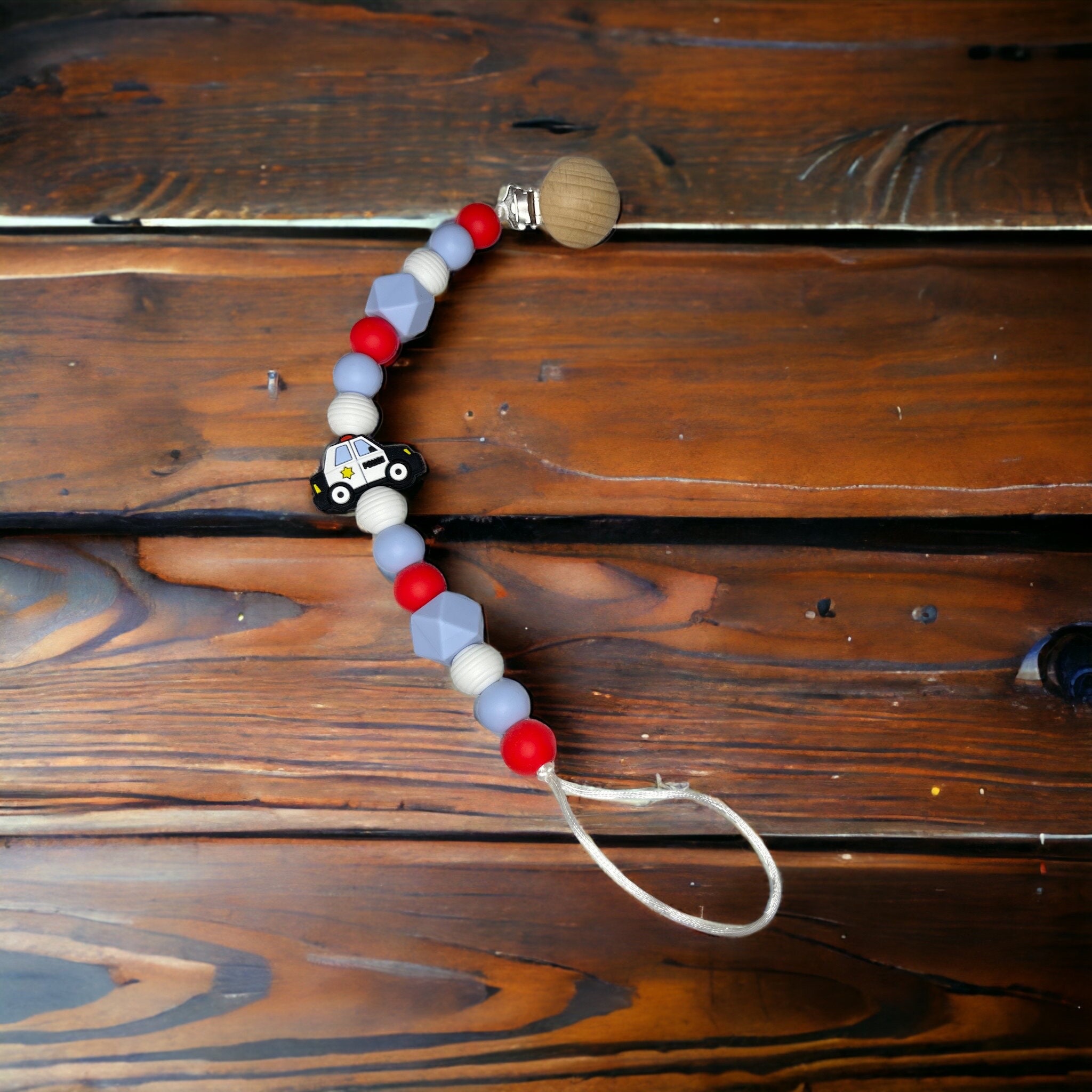Police Car Pacifier Clip - Etsy