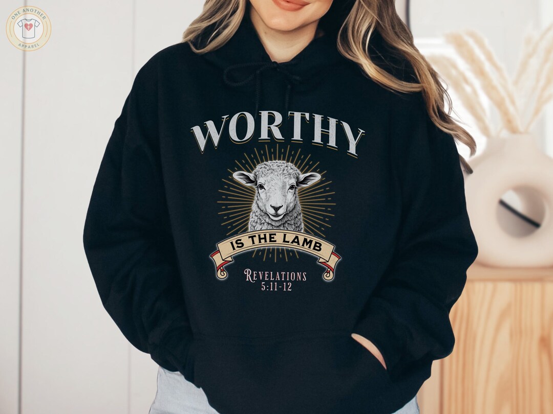 Worthy is the Lamb Jesus-inspired Hoodie for Followers of Jesus a ...