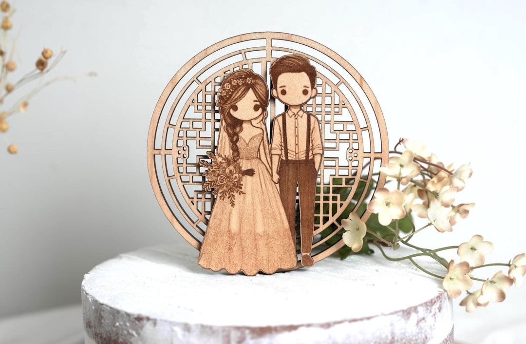 Handmade Asian Korean Chinese Wedding Cake Topper - Etsy