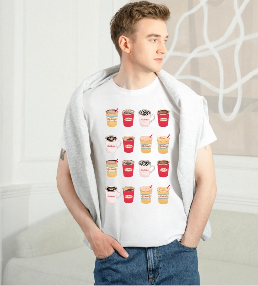 Tim Hortons Tee Classic Canadian Coffee Tee Retro Coffee Shop Shirt ...