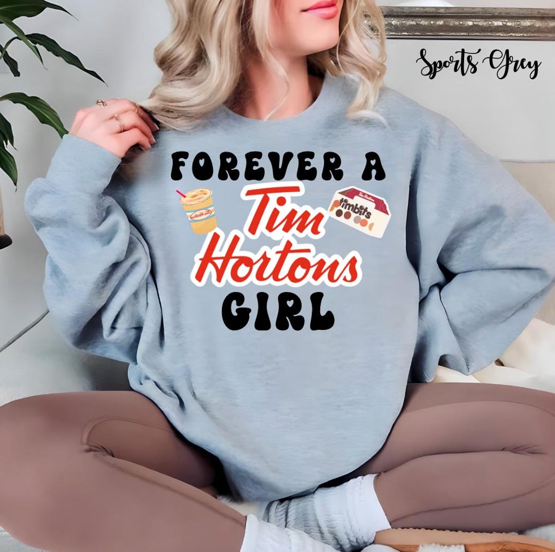 Tim Hortons Oversized Shirt Comfort Colors Coffee Lover Canadian Girl ...