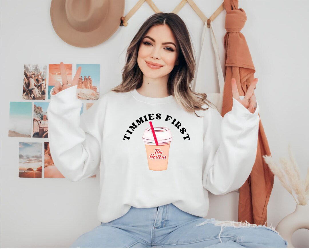 Timmies First Sweatshirt |tim Hortons Fan| Gift for Canadian | Custom ...