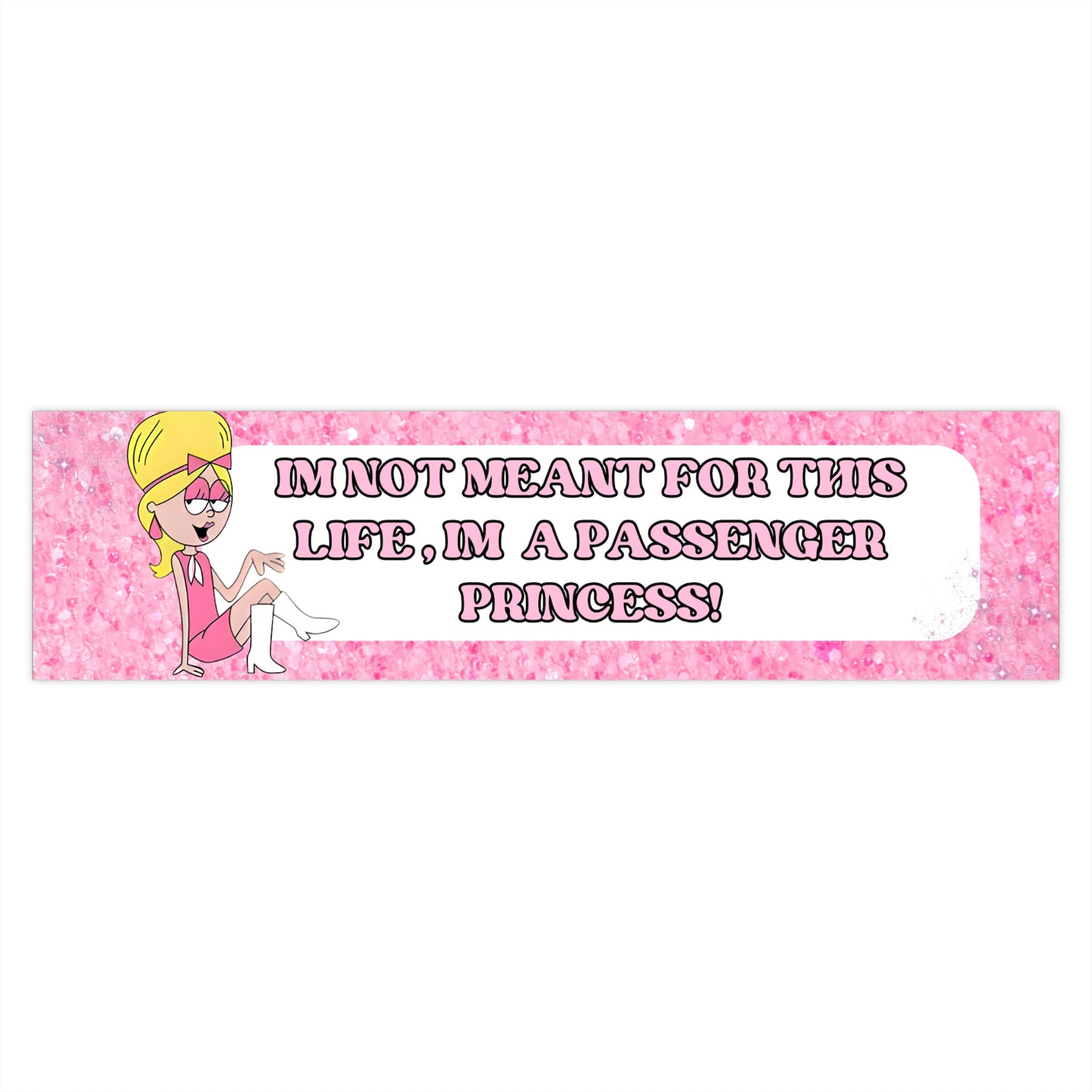 Passanger Princess Bumper Sticker | 2000s Era | Y2K Sticker | Car Decal ...