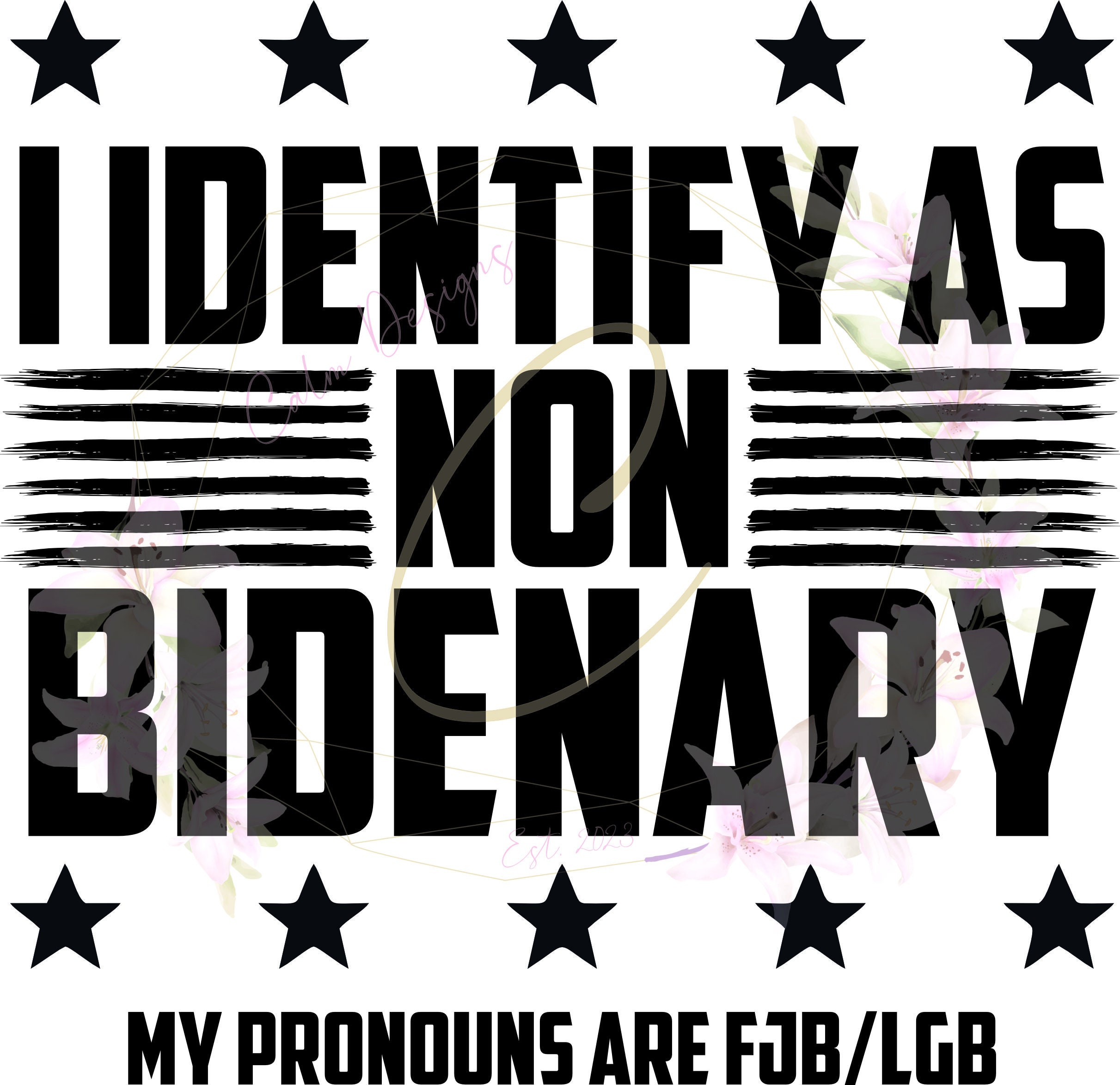 I Identify as Non Bidenary SVG - Etsy