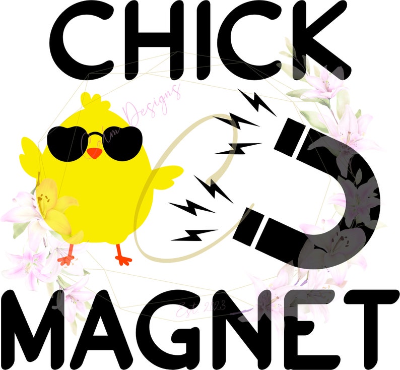 Chick Magnet SVG - Etsy