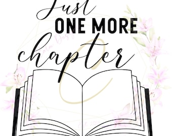 Just One More Chapter SVG - Etsy