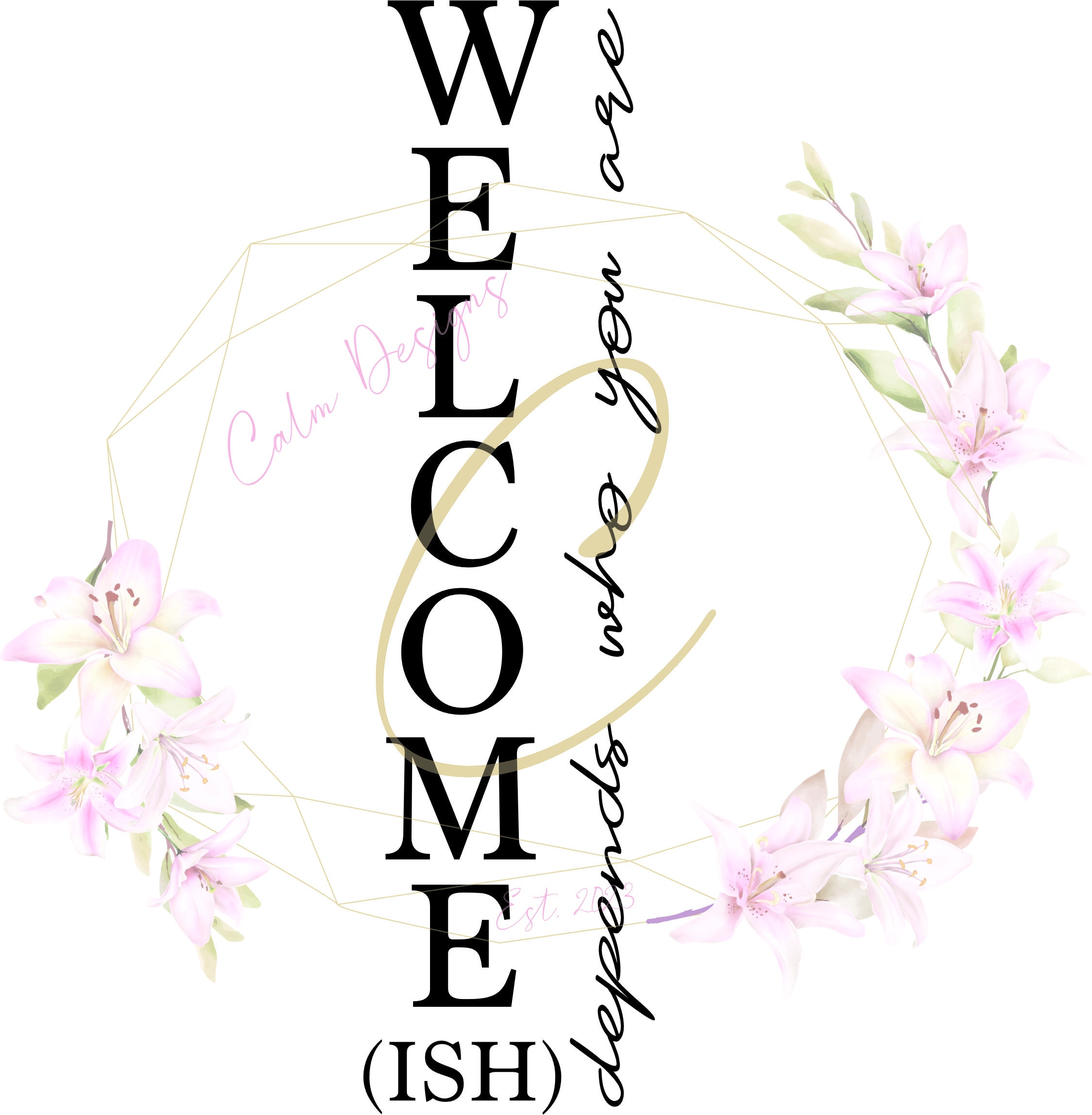 Welcome Ish SVG - Etsy