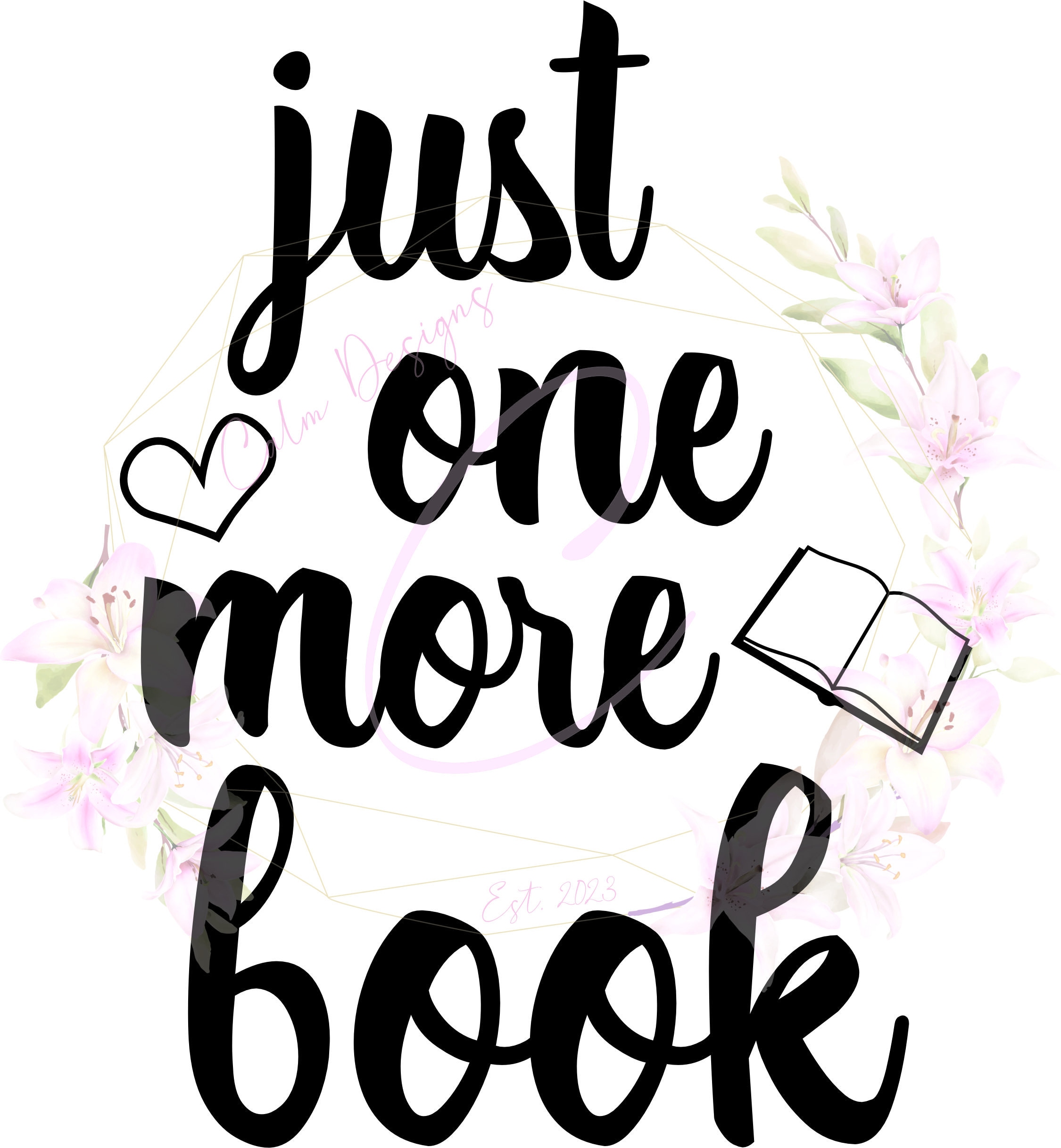 Just One More Book SVG - Etsy