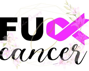 Fu Cancer SVG, Breast Cancer Awareness, Support, Ribbon, Pink,fuck ...