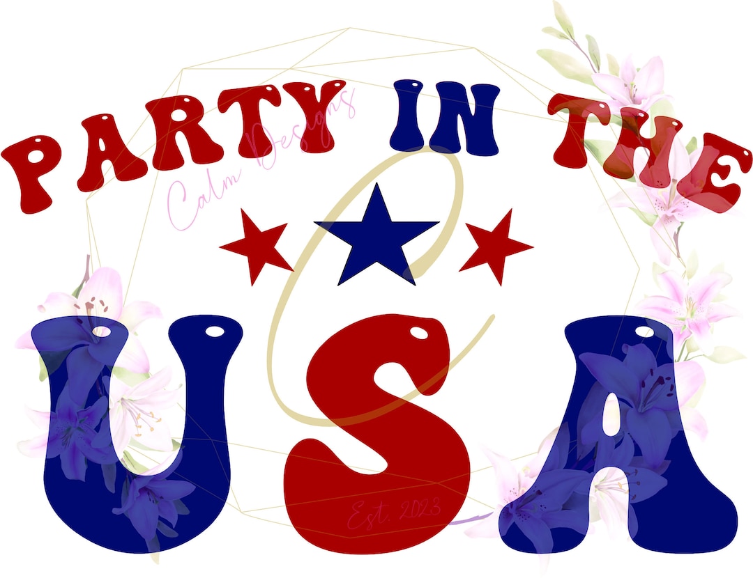 Party in the USA SVG - Etsy