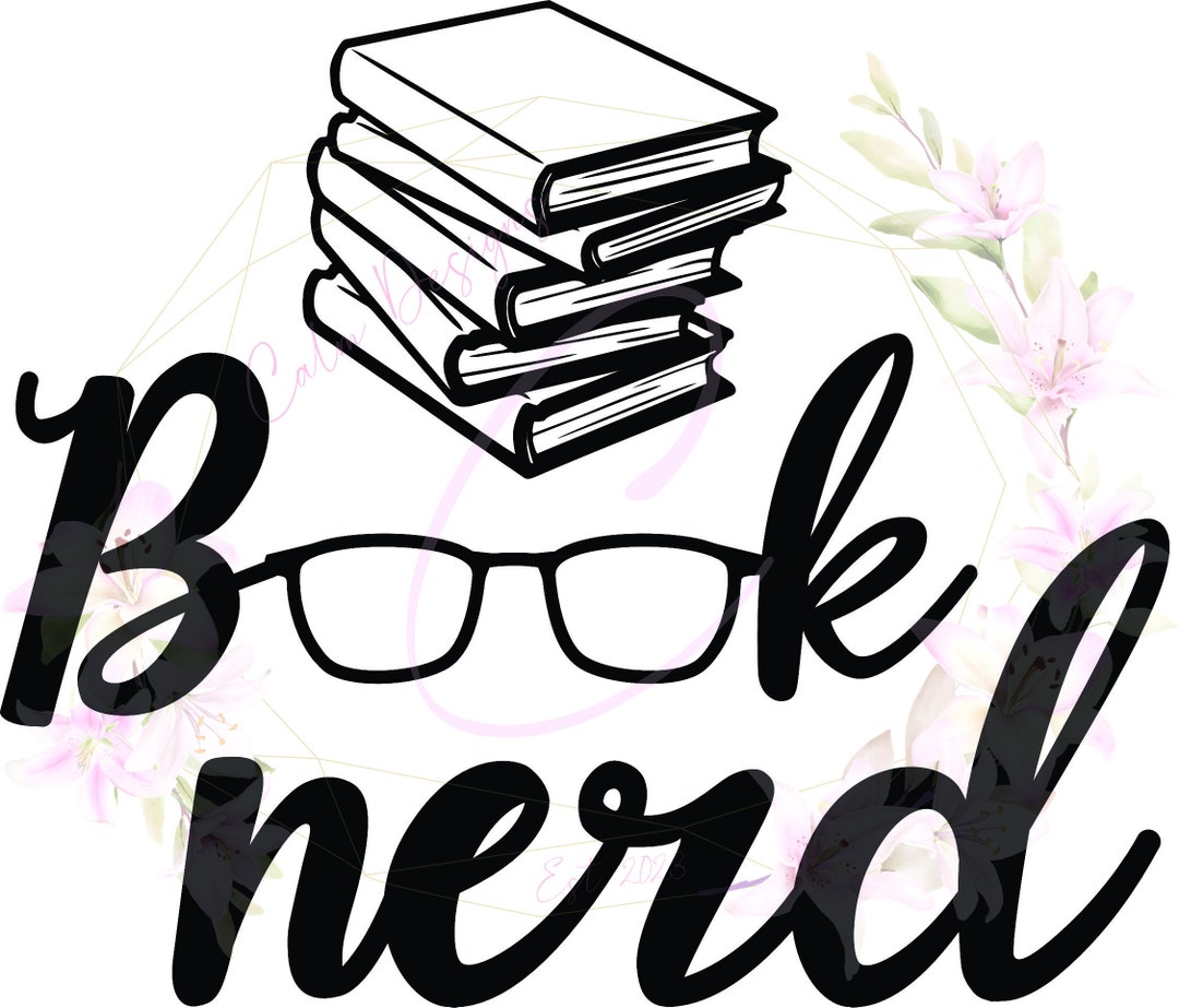 Book Nerd SVG - Etsy