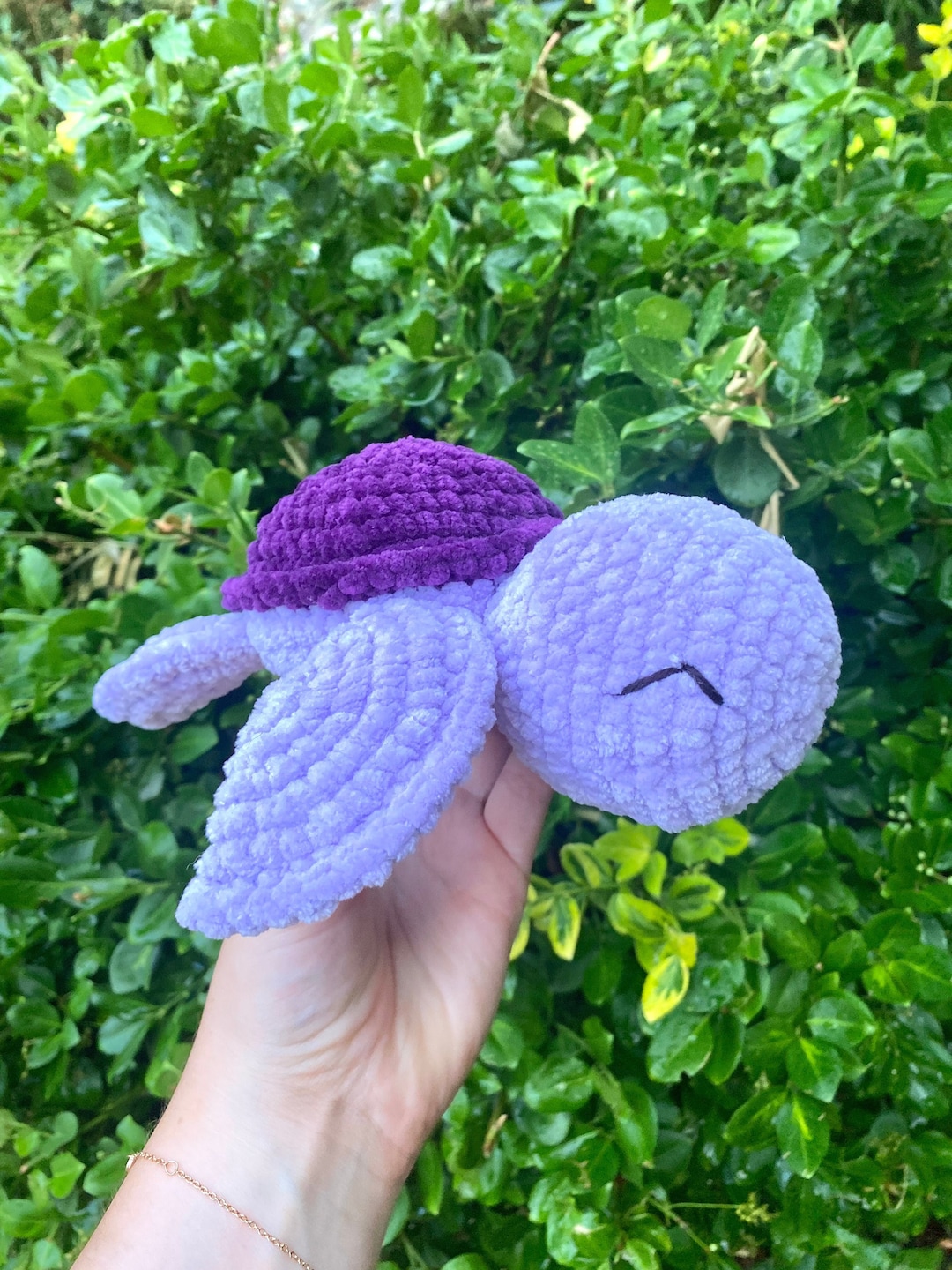 Purple Turtle Plush, Crochet Turtle, Turtle Plush, Crochet Turtle Plush ...