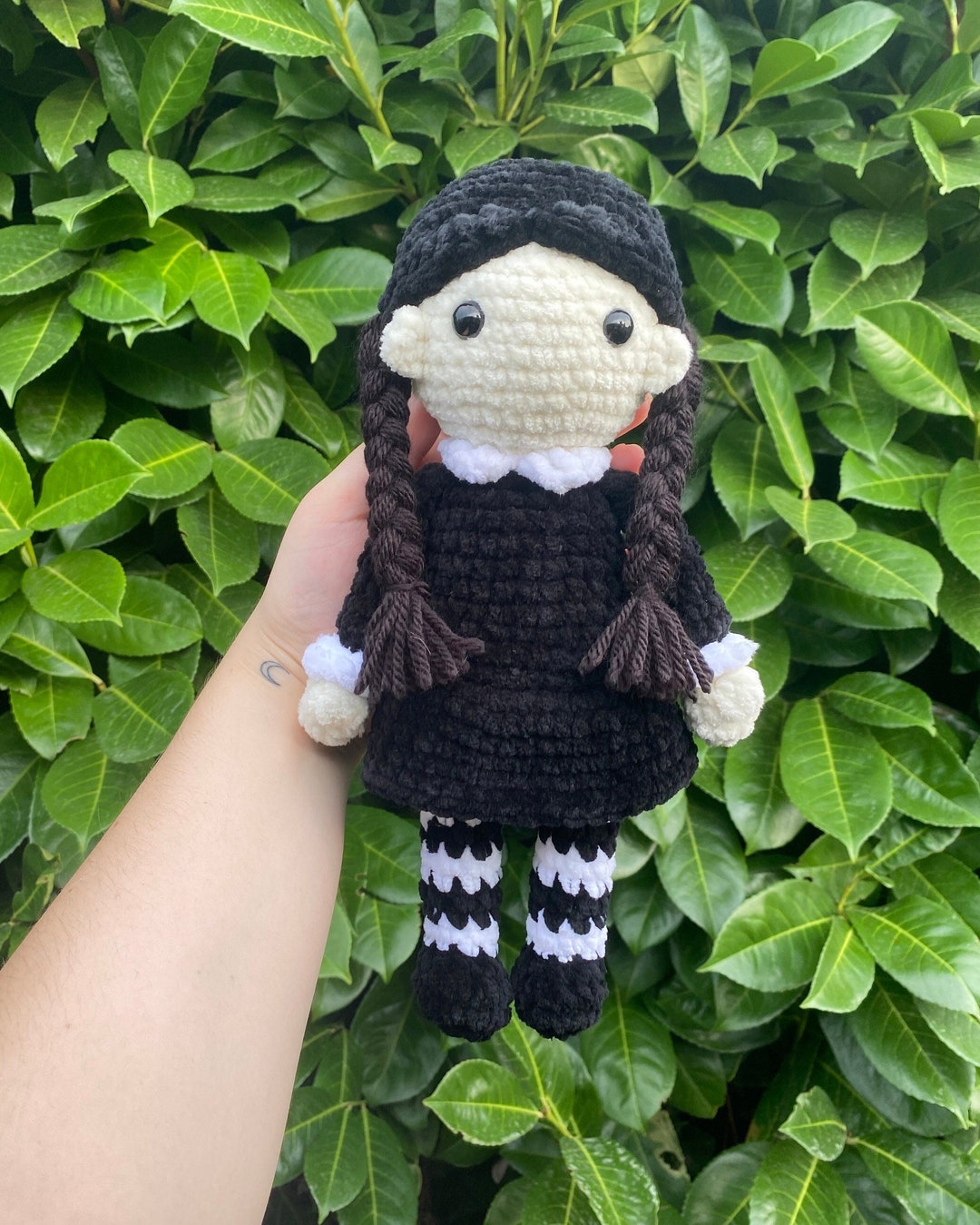 Wednesday Crochet Plush, Wednesday Crochet, Wednesday Addams, Wednesday ...