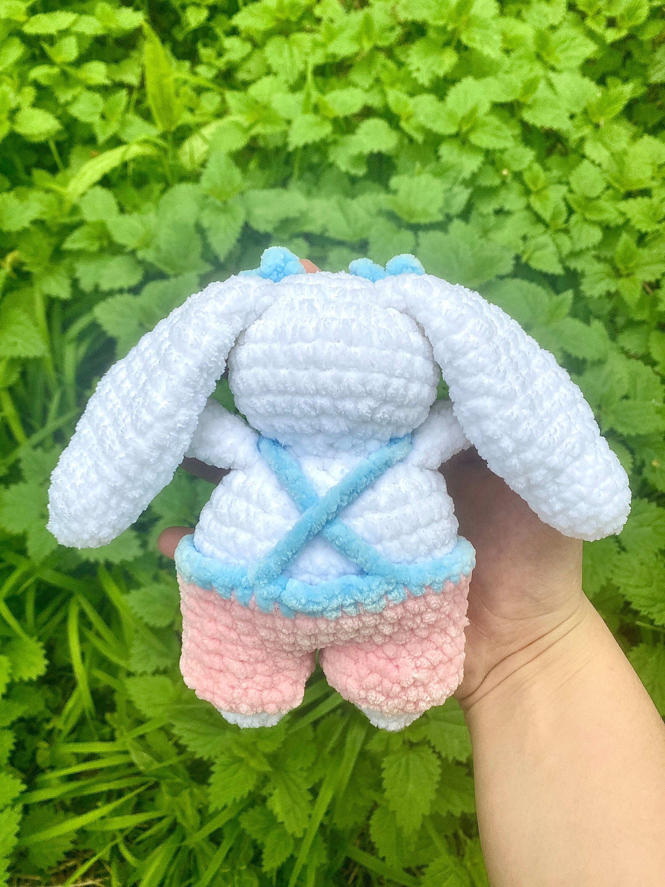 Plush Rabbit Overalls, Crochet Rabbit, Crochet Rabbit Plush, Crochet ...