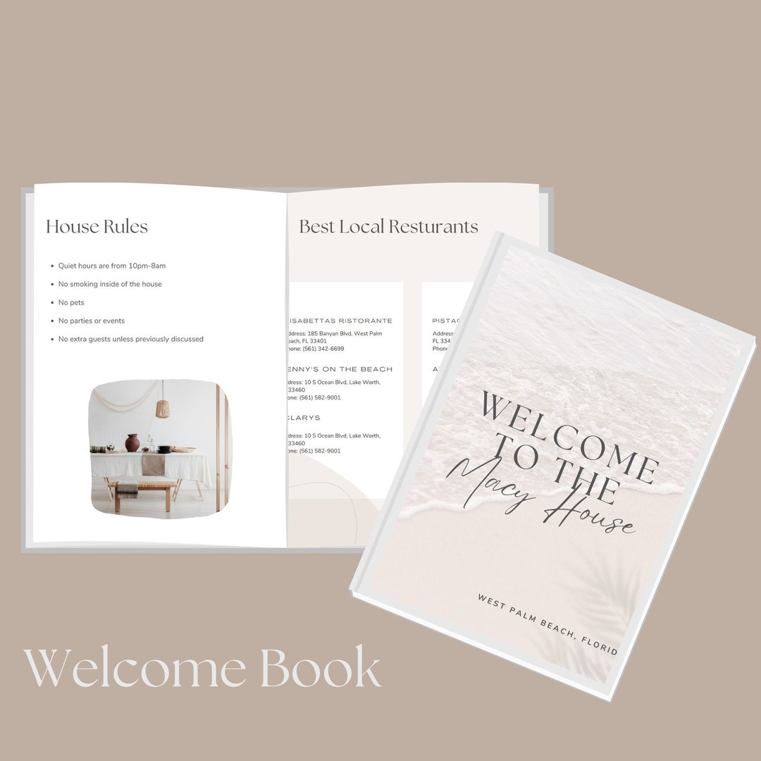 Airbnb Welcome Book Airbnb House Manual Airbnb Guest Book Airbnb ...