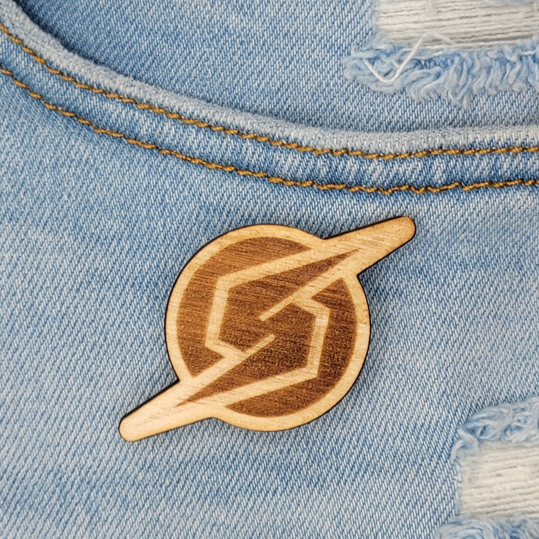Metroid Logo / Screw Attack - Metroid - Wooden Pin - Etsy