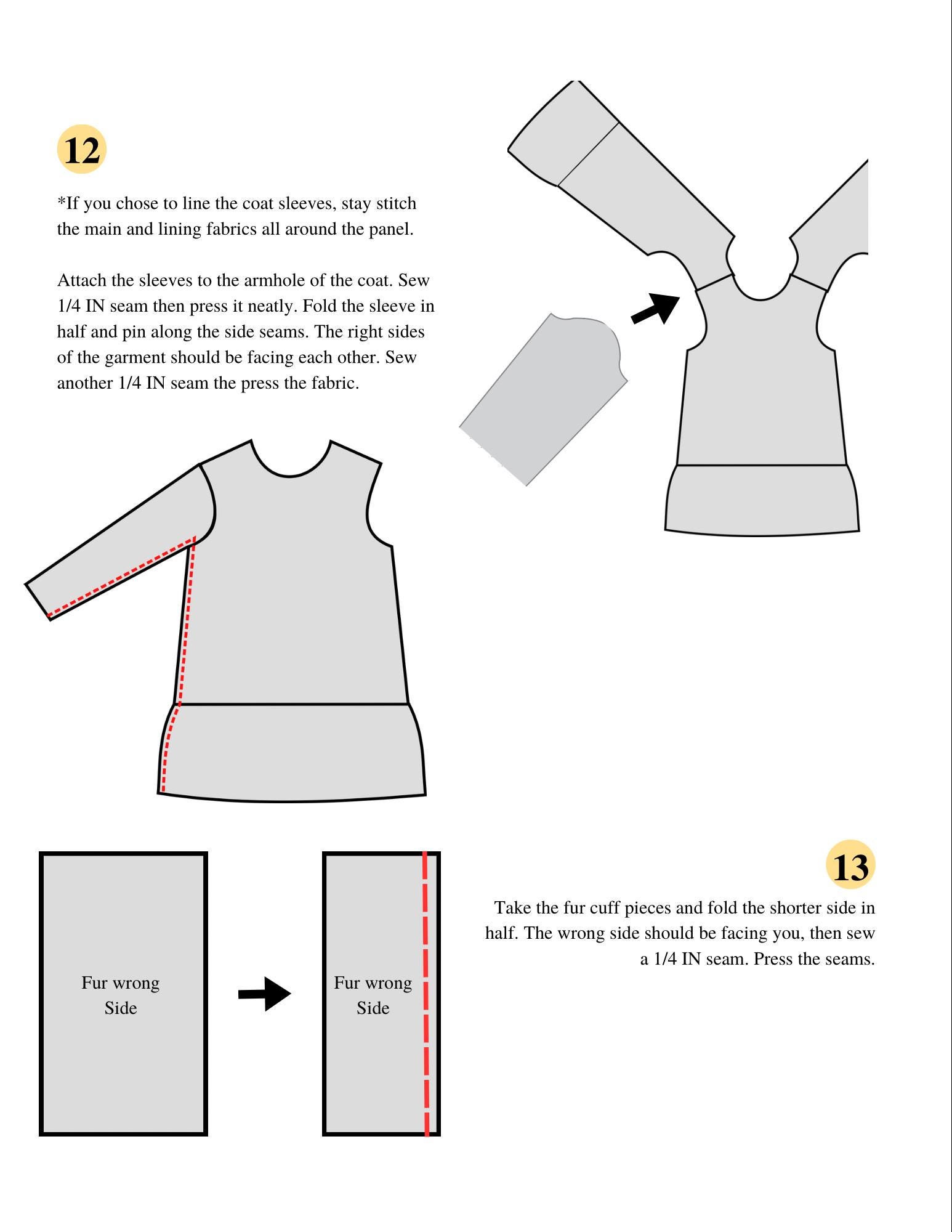 Winter Coat PDF Sewing Pattern | Elegant Winter Coat Sewing Pattern ...