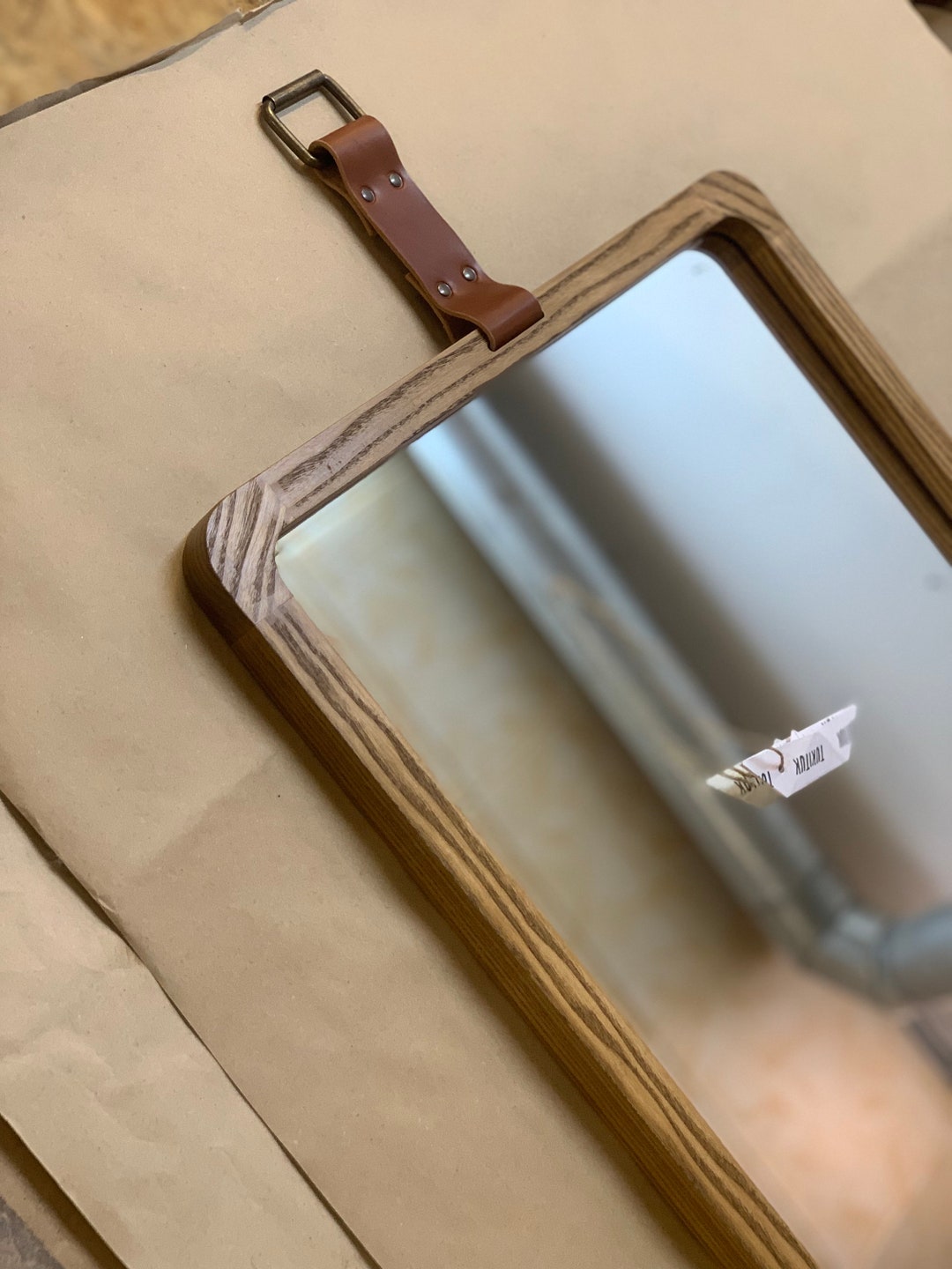 Modern Wood Mirror Scandinavian Style Mirror Farmhouse Mirror for ...