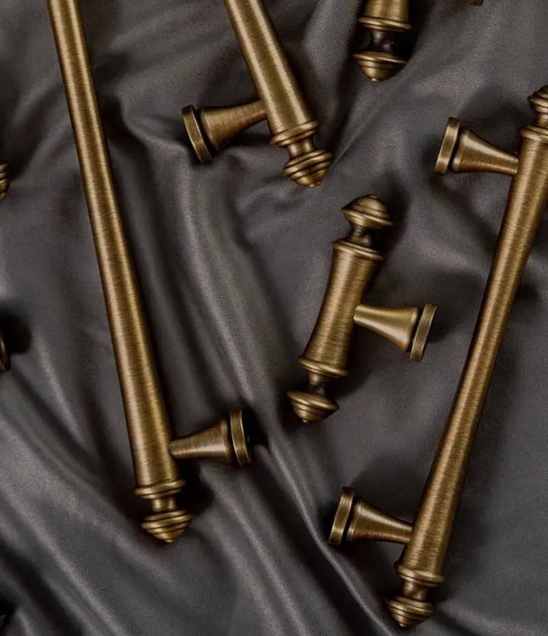 Bronze Metal Long Door Handles Large Metal Bar Pulls Knobs Modern ...