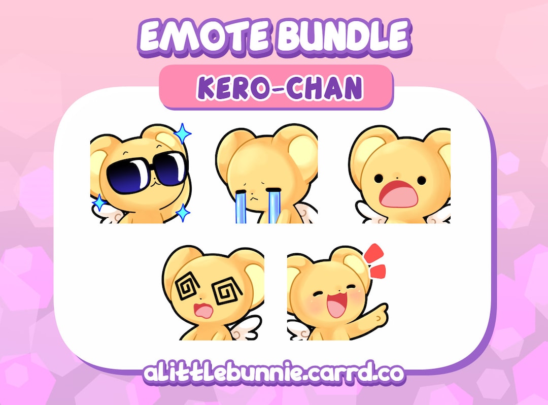 Magical Girl Cardcaptor Sakura Kero Emote Bundle - Etsy