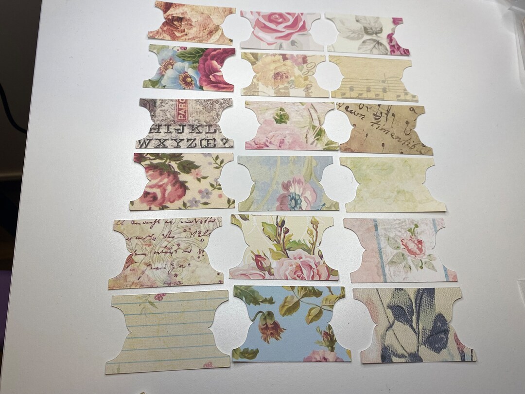 25 Shabby Chic Divider Tabs, Junk Journal, Art Journal, Smash Book ...