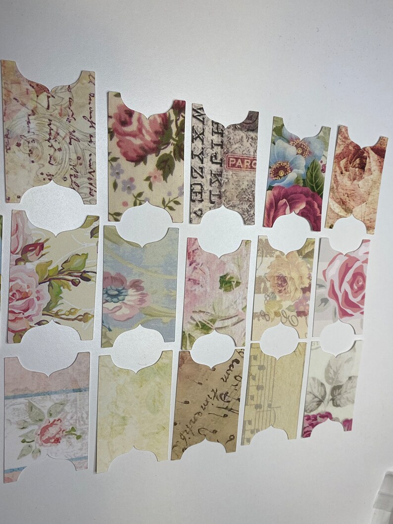 25 Shabby Chic Divider Tabs, Junk Journal, Art Journal, Smash Book ...