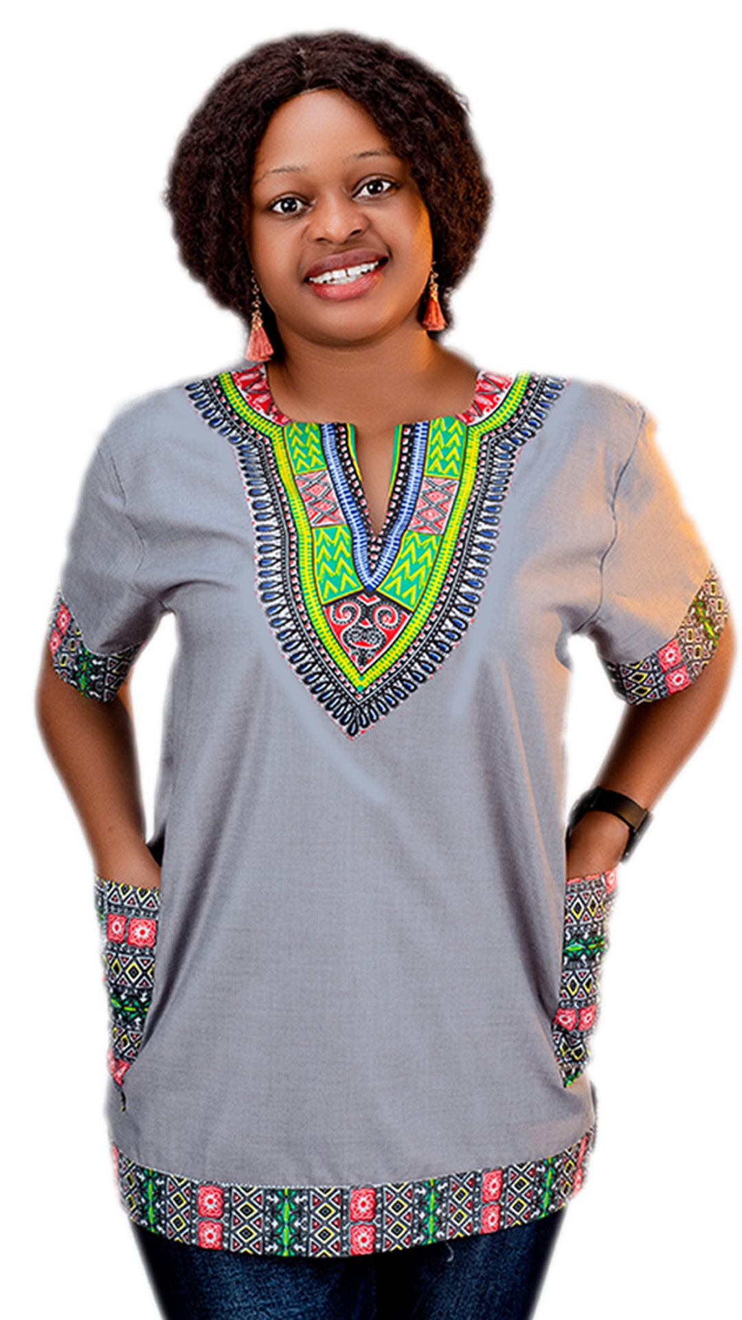 Dashiki Design Women Casual Shirt - Etsy