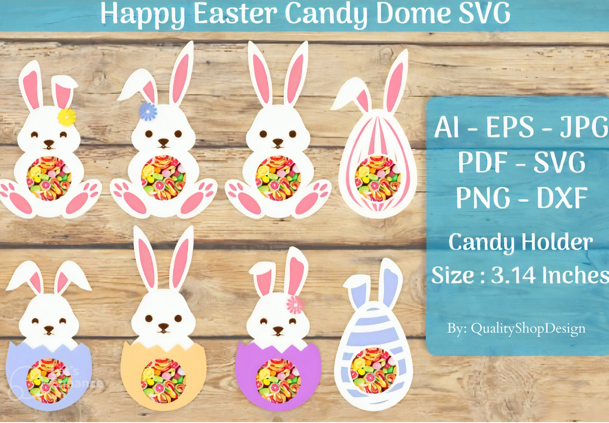 Easter Candy Holders SVG Cut Files, Easter SVG Files, Candy Ornament ...